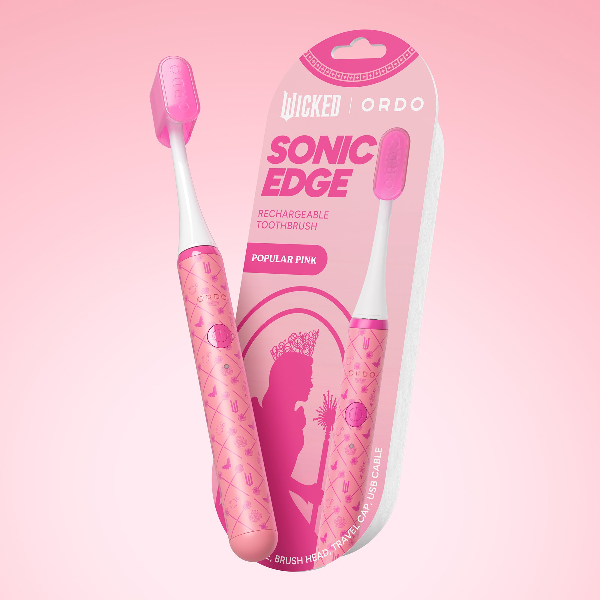 Ordo Sonic Edge Rechargeable Toothbrush - Wicked - Popular Pink – Ordo Global