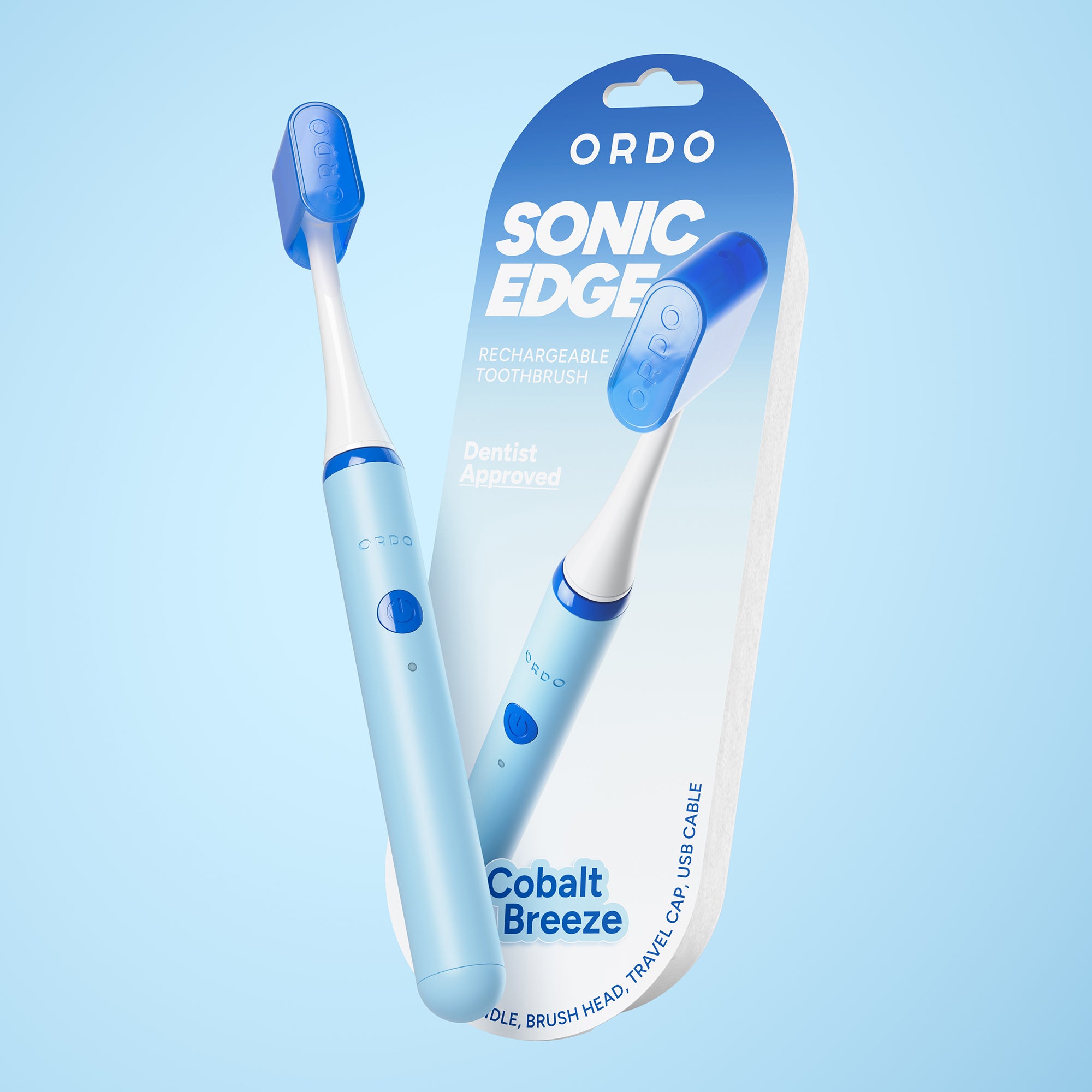 Ordo Sonic Edge Rechargeable Toothbrush - Cobalt Breeze – Ordo Global