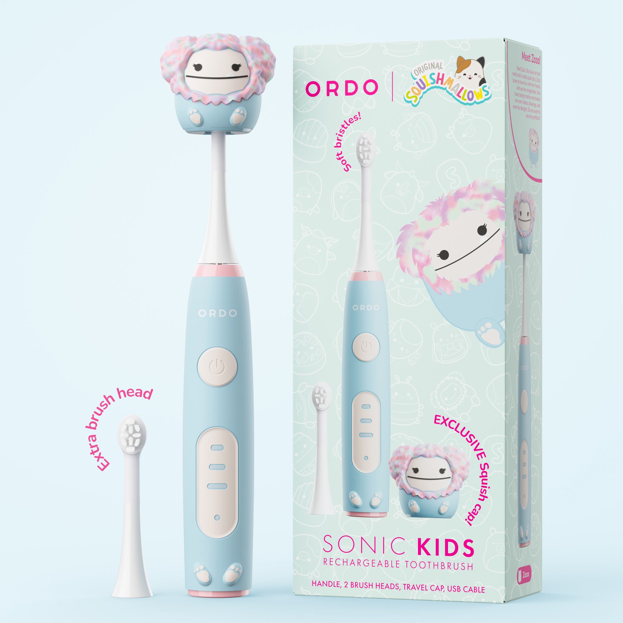 Ordo Sonic Kids Rechargeable Toothbrush - Squishmallows Zozo – Ordo Global