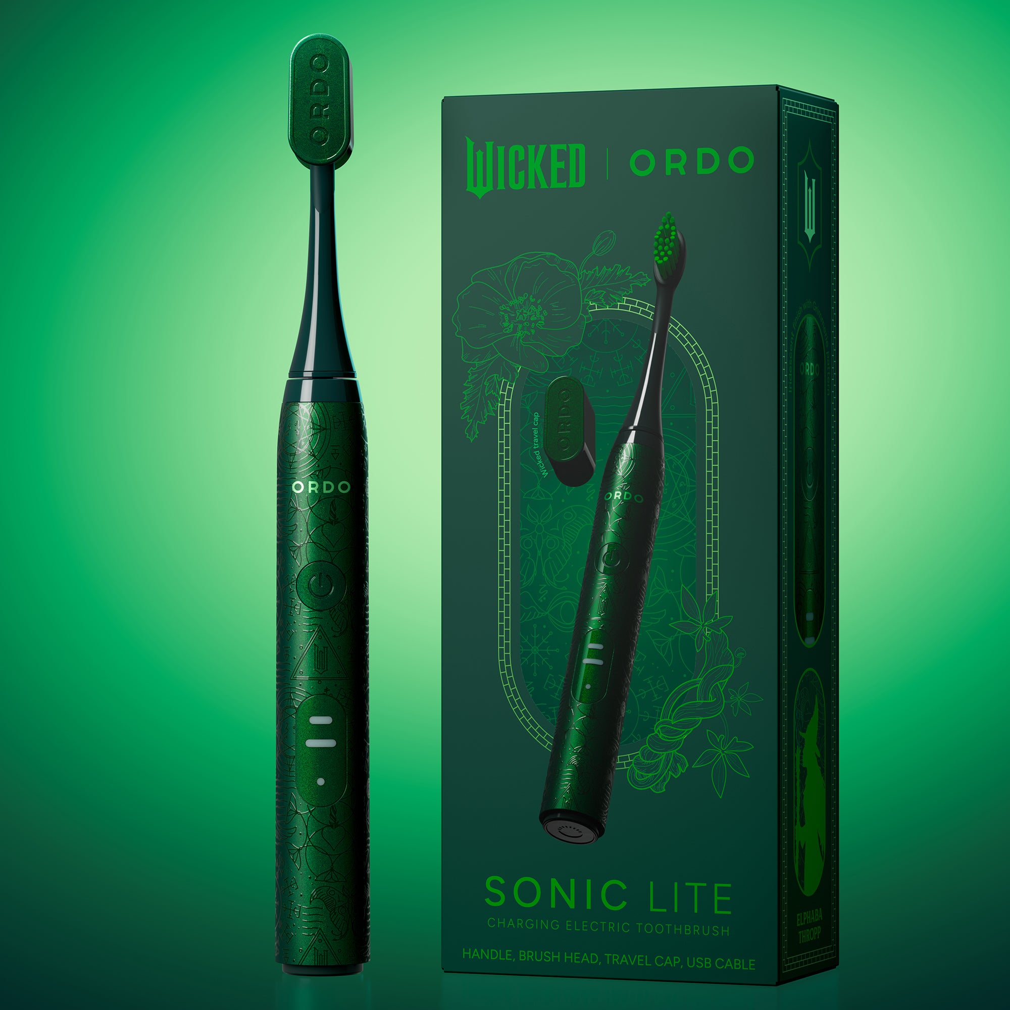 Wicked Elphaba Sonic Lite Electric Toothbrush | ORDO – Ordo Global