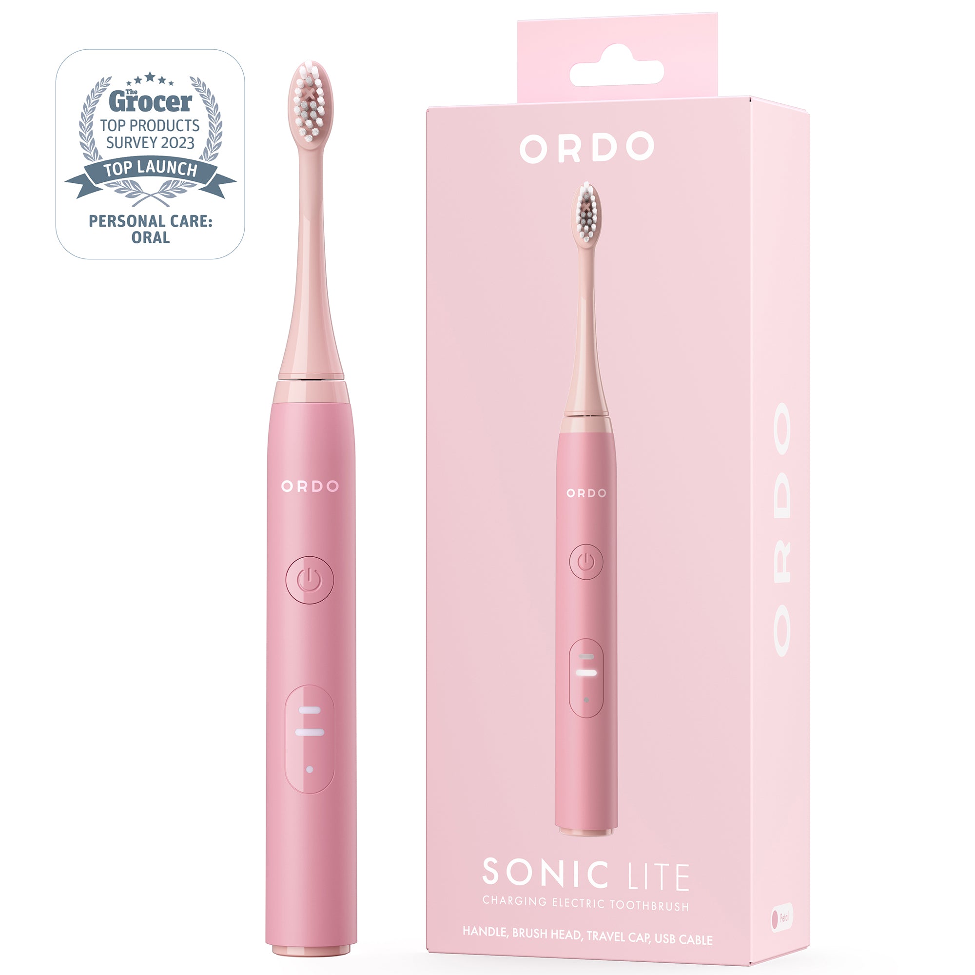 Petal Pink Sonic Lite Electric Toothbrush | ORDO – Ordo Global